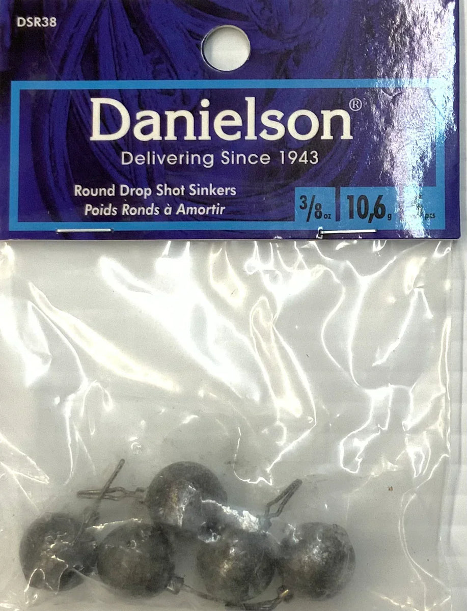 Danielson | Round Drop Shot Sinkers – Taps and Tackle Co.